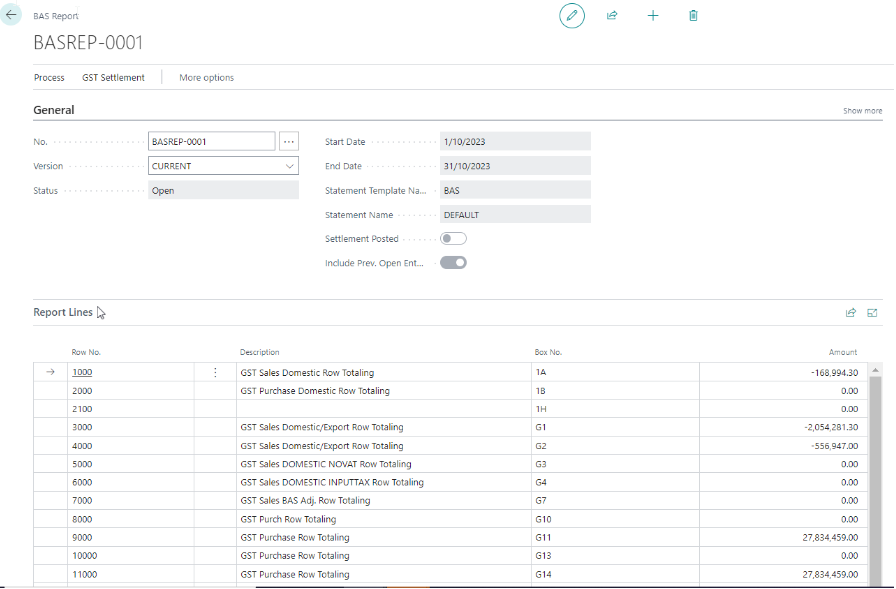 Prepare your BAS statements